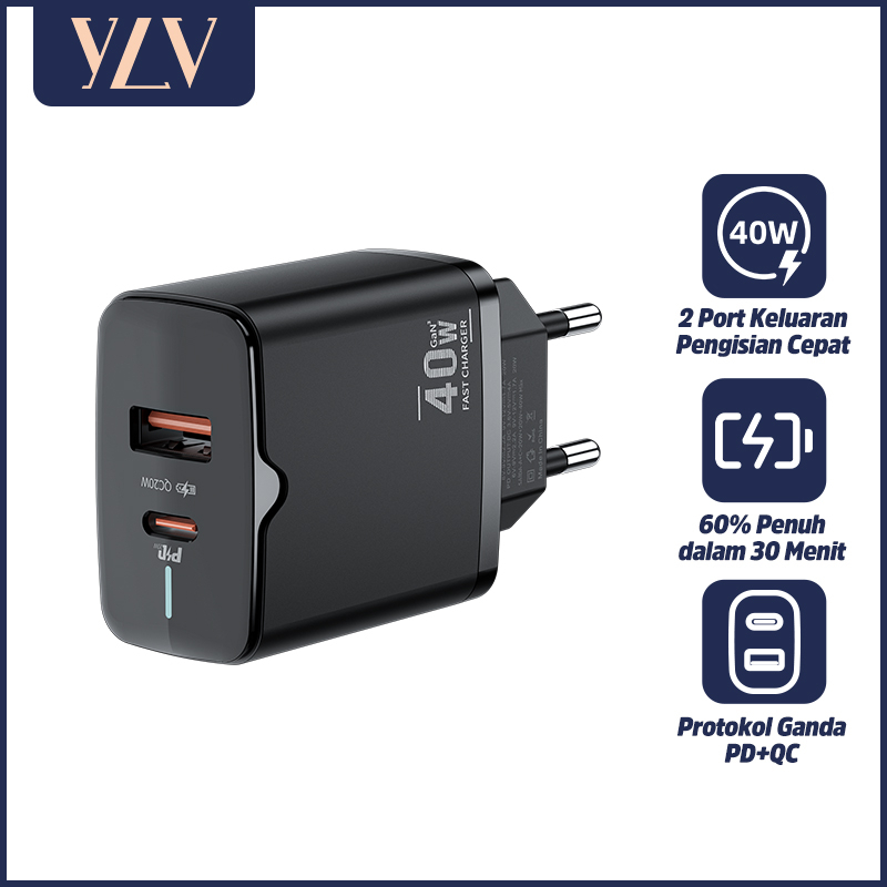 Jual YLV Charger iphone oppo xiaomi Samsung fast charging Type C + USB ...