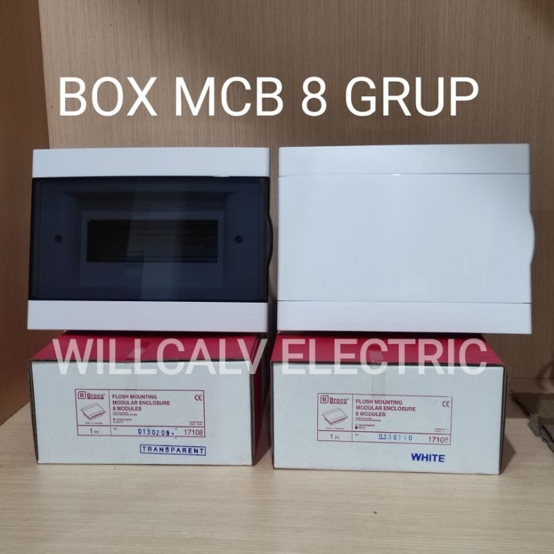 Jual Box Mcb 8 grup Broco 17108 inbow tanam tembok / Box mcb 8 grup ...