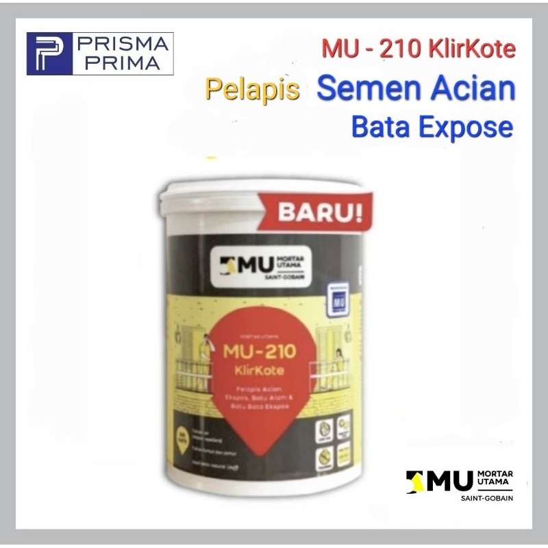 Jual Cat Pelapis MU-210 KlirKote Coating Semen Acian Bata Expose Ekspos ...