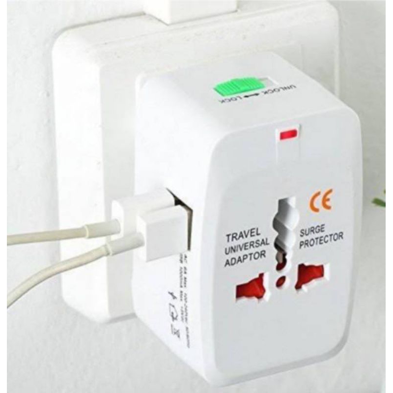 Jual Adaptor usb colokan listrik travel universal international 2port ...