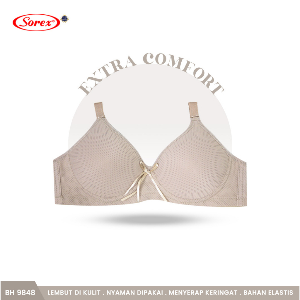 Jual Sorex Bra Extra Comfort Busa Tanpa Kawat Kait 2 Setara Cup A-B BH ...