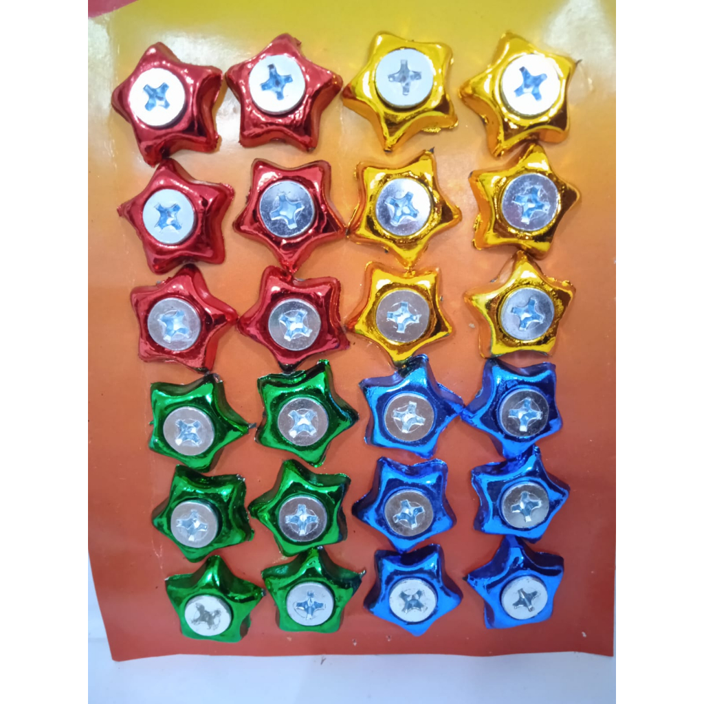 Jual [ 1 PCS ] BAUT PLAT NOMOR BAUT BINTANG BAUT TUTUP KNALPOT BODY ...