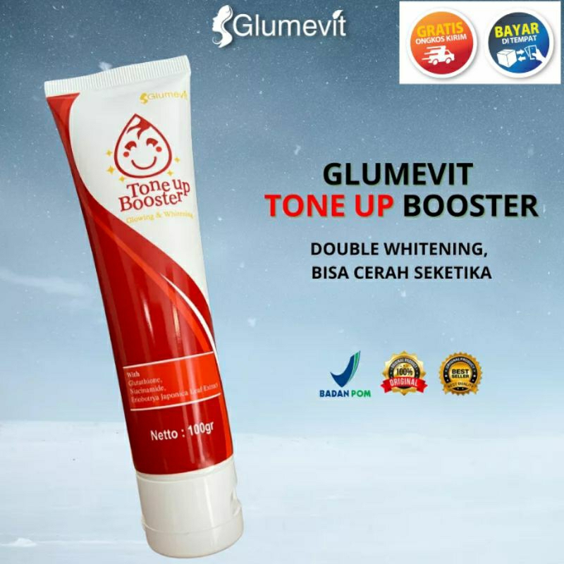 Jual Glumevit Tone Up Booster Body Whitening Pemutih Kulit Pencerah ...