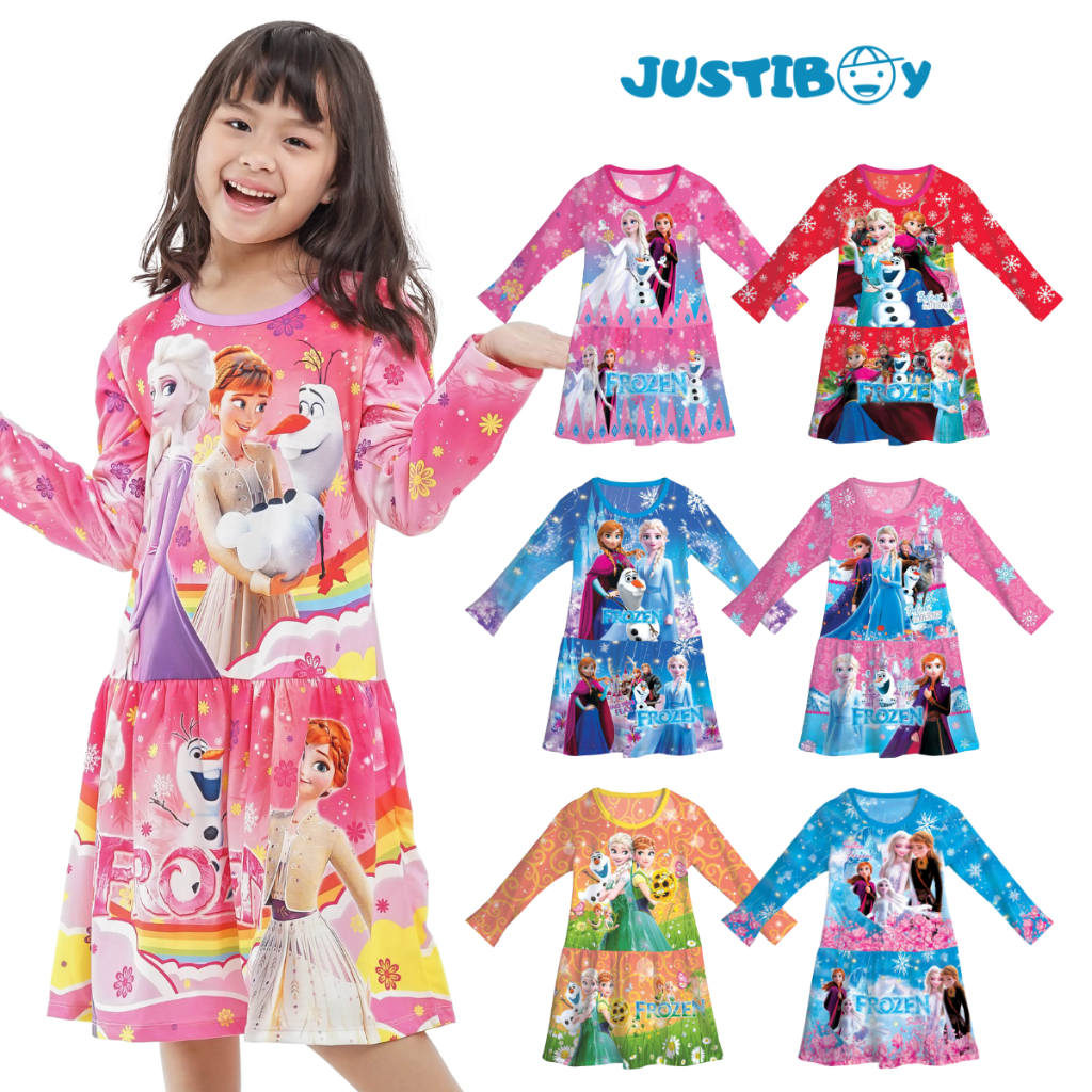 Jual Baju Anak Perempuan Frozen / Tunik Muslim Anak Princess Lengan ...