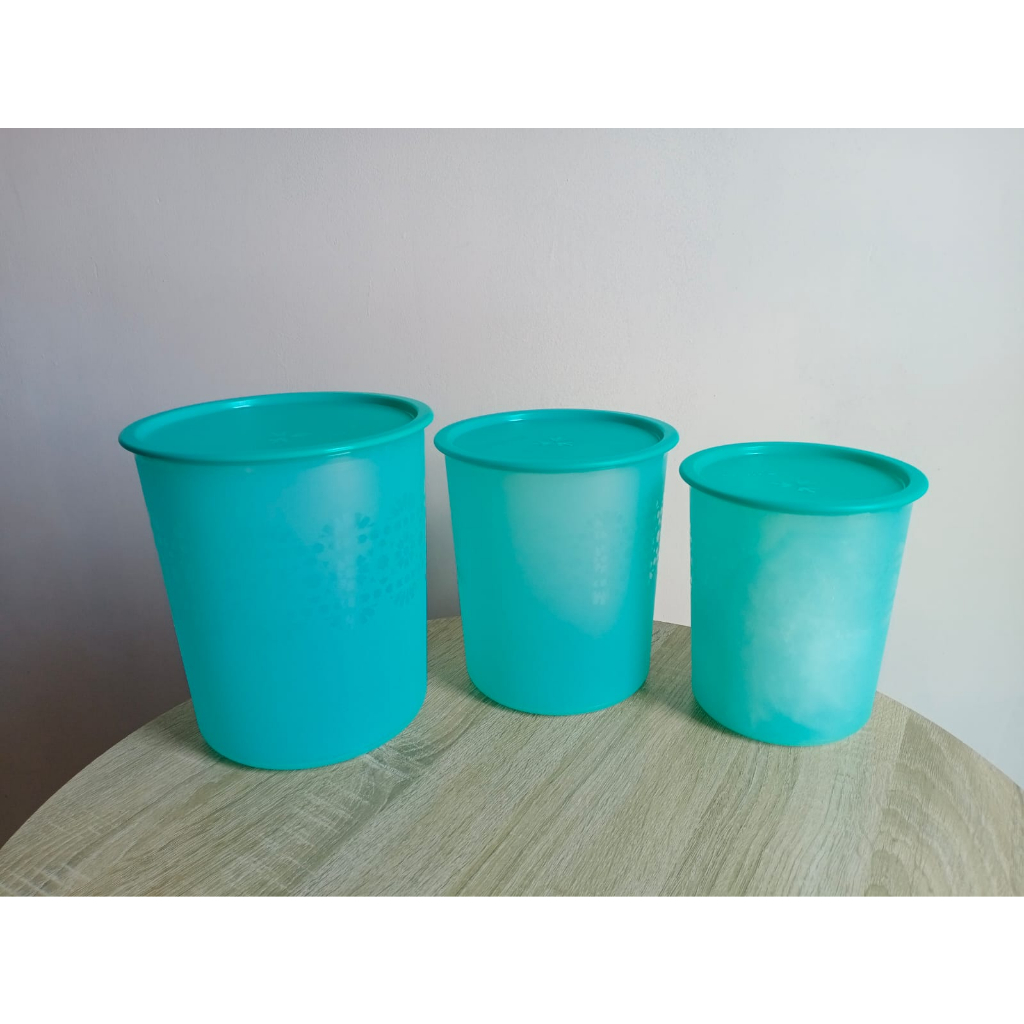 Jual serba serbi toples bulat tupperware/ deco canister/ SMALL MOSAIC ...