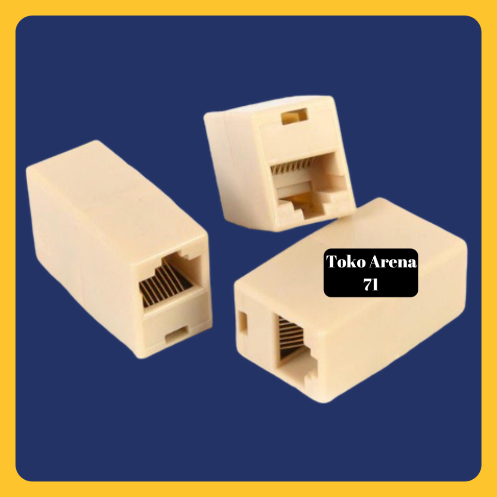 Jual Barel Connector RJ45 Barrel Konektor RJ 45 Female To Female ...
