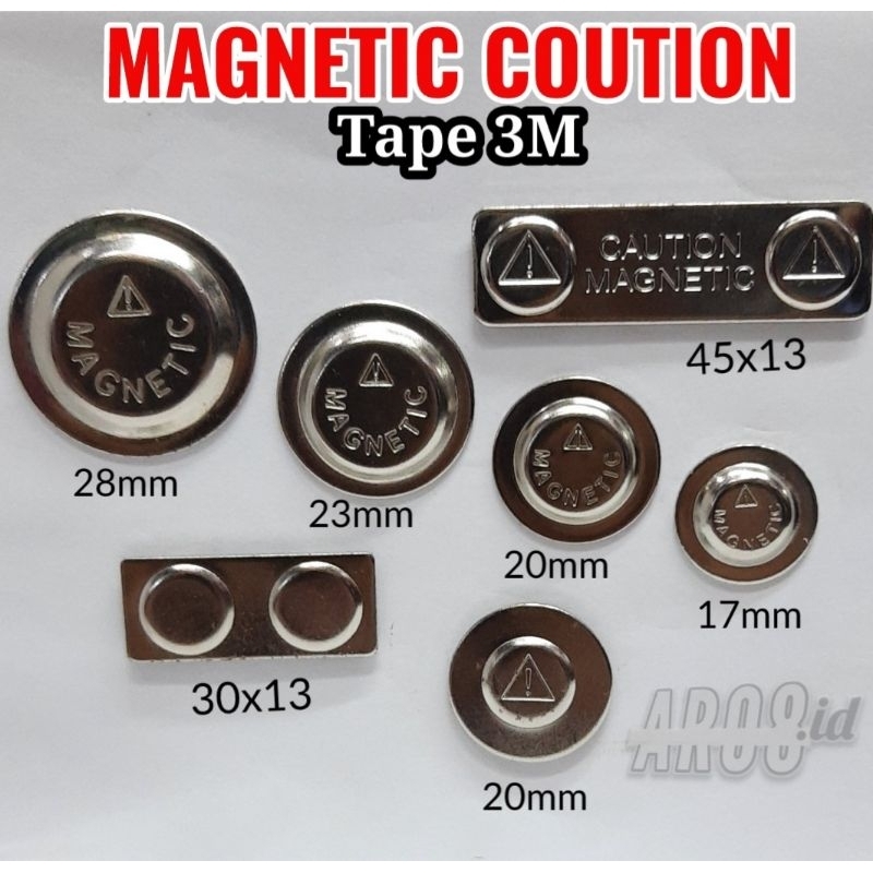 Jual Magnetic Coution Magnet Nametag Magnet Bulat Magnet Papan Nama ...