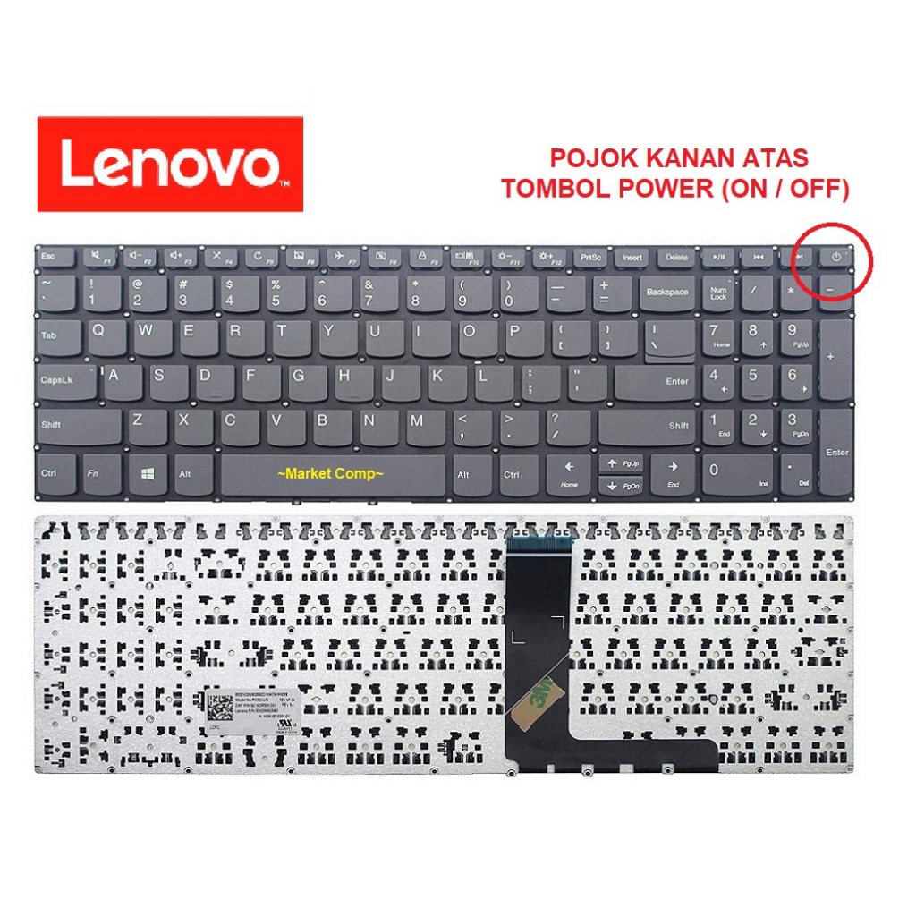 Jual Keyboard Lenovo Ideapad 130 15 130-15 130 15ikb 130-15ikb 81h7 130 ...