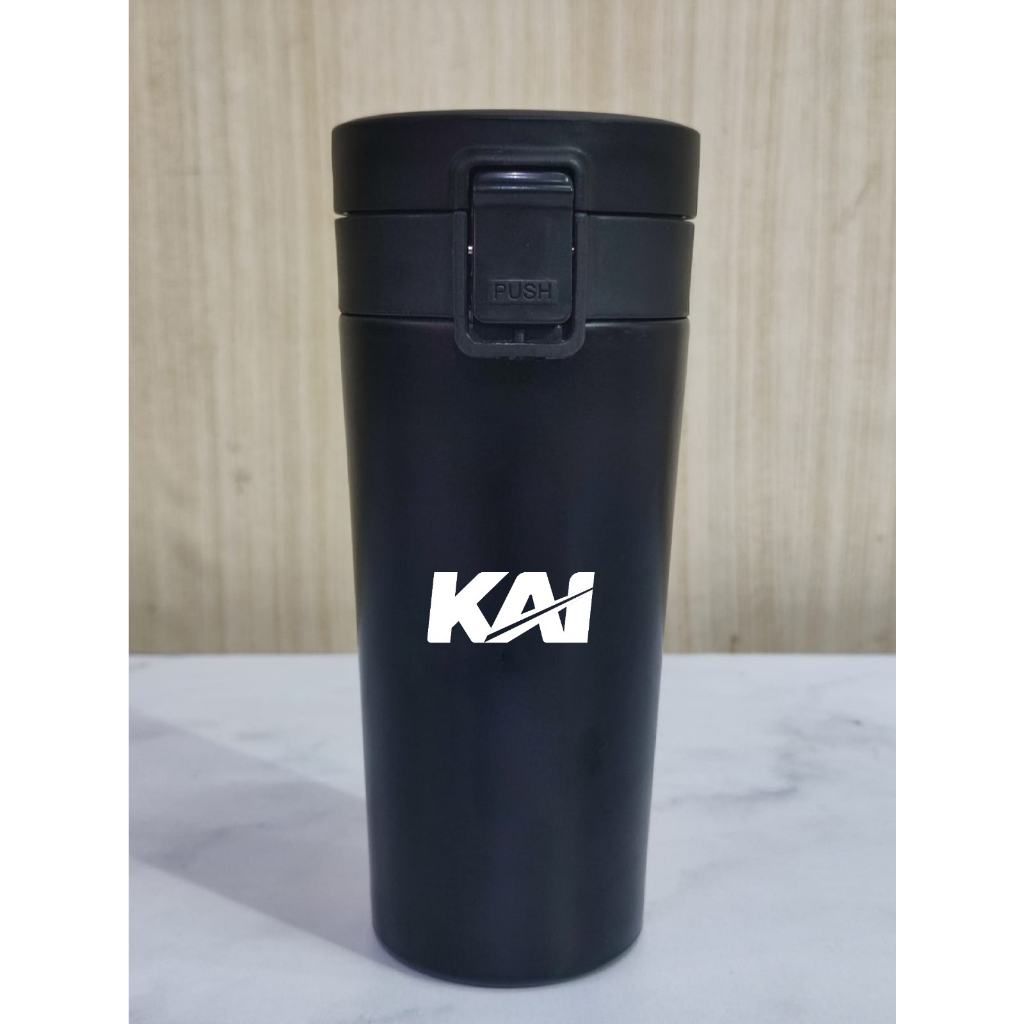 Jual Termos Coffe Cup Flip Custom Logo KAI/Merchandise Custom Logo ...