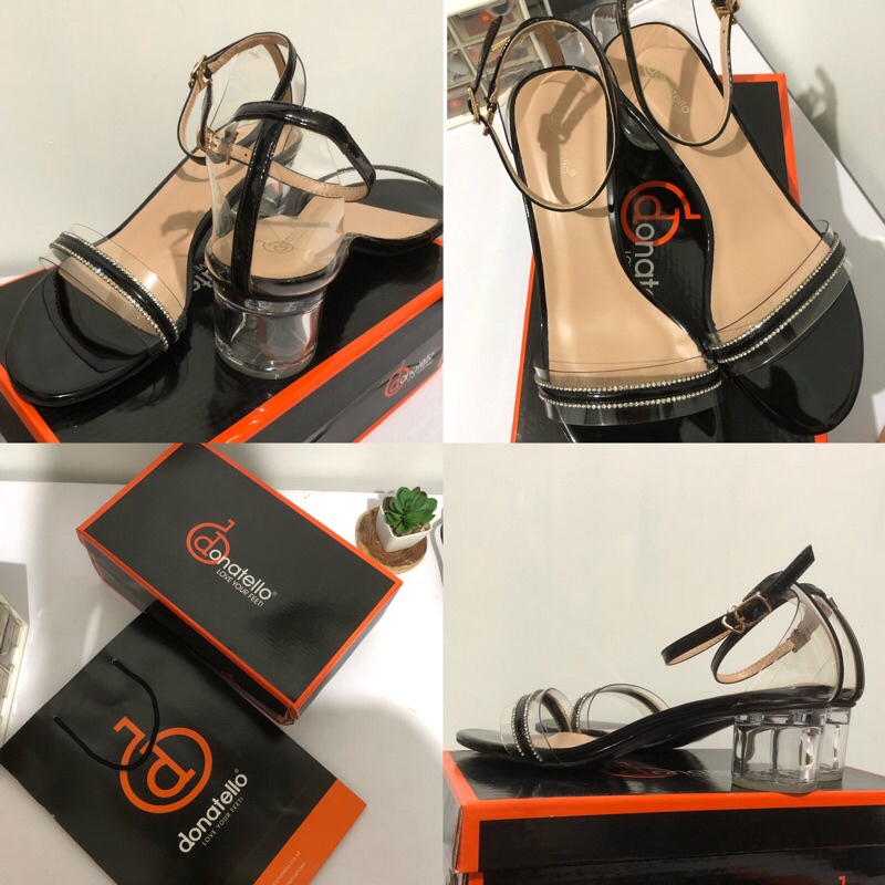 Jual Sepatu Wanita Heels hak tinggi Donatello wisuda baru | Shopee ...