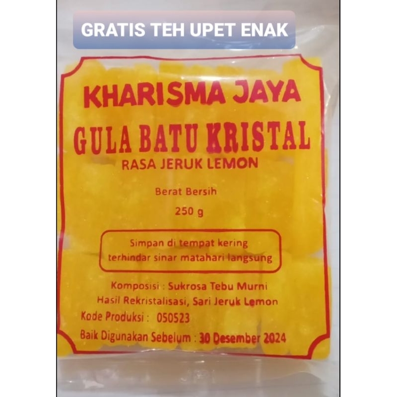 Jual GULA BATU KRISTAL RASA LECI LEMON 250gr | Shopee Indonesia