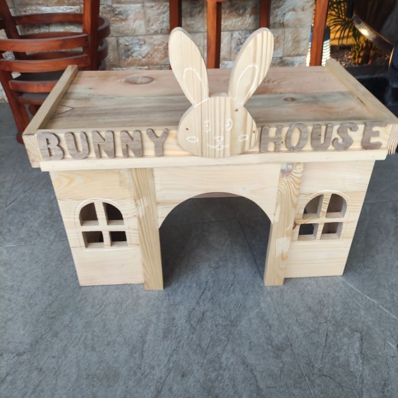 Jual Rumah Kelinci Kayu Kandang Kelinci Bunny House | Shopee Indonesia