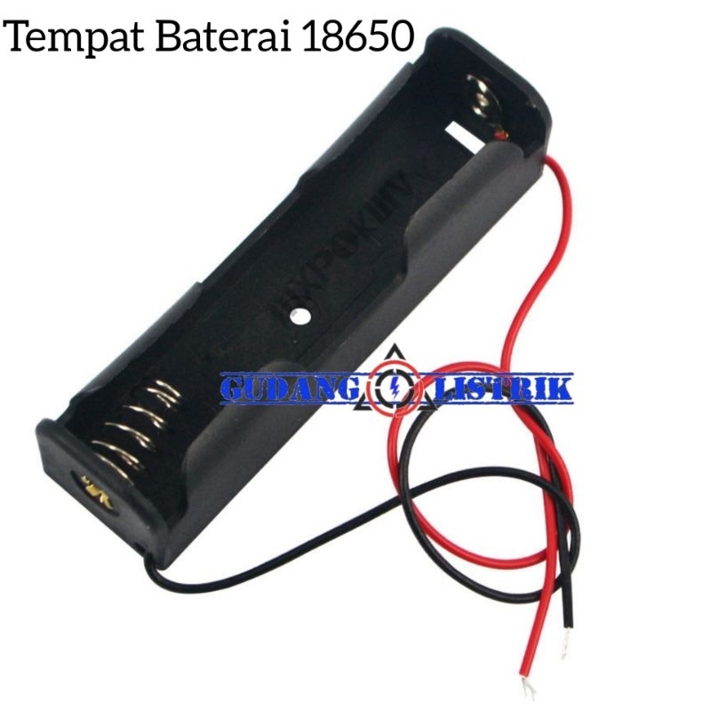 Jual Kotak Terminal Tempat Baterai Plus Kabel 1 Slot Battery Holder ...
