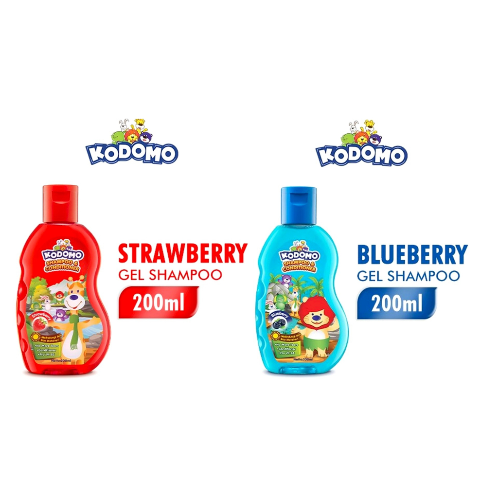 Jual Kodomo Shampoo & Conditioner Blueberry Strawberry 200Ml | Shopee Indonesia