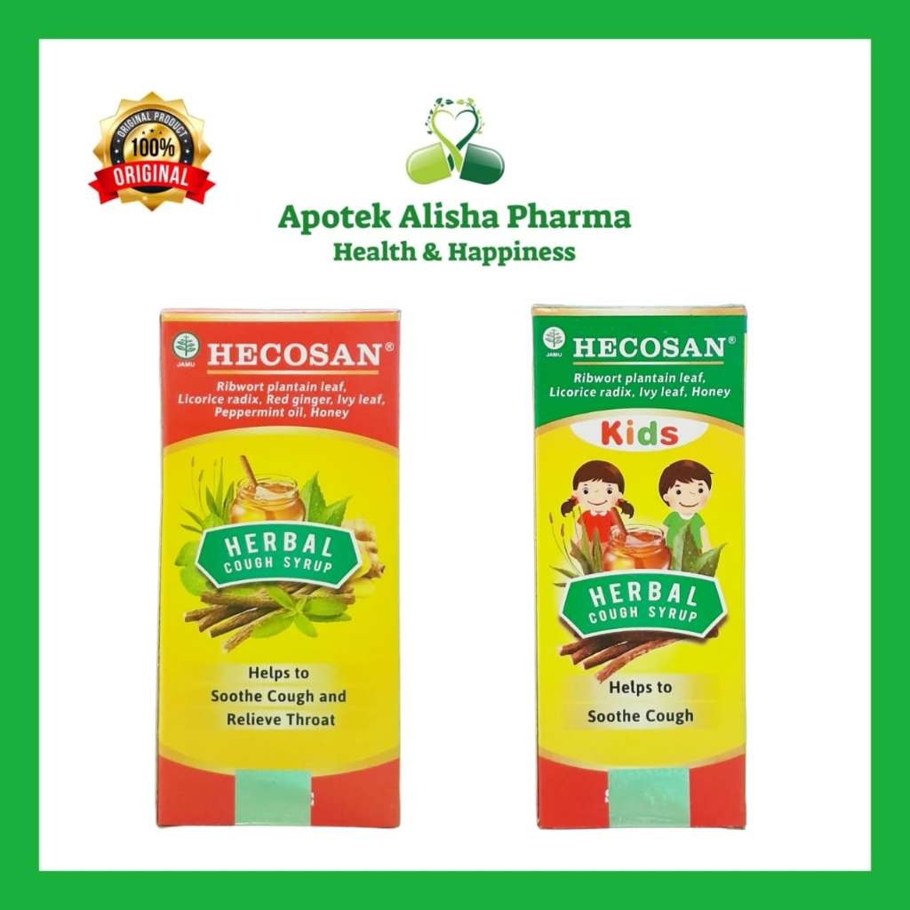 Jual Hecosan Sirup 120ml / Hekosan Kids Sirup 60ml - Hexosan Herbal ...