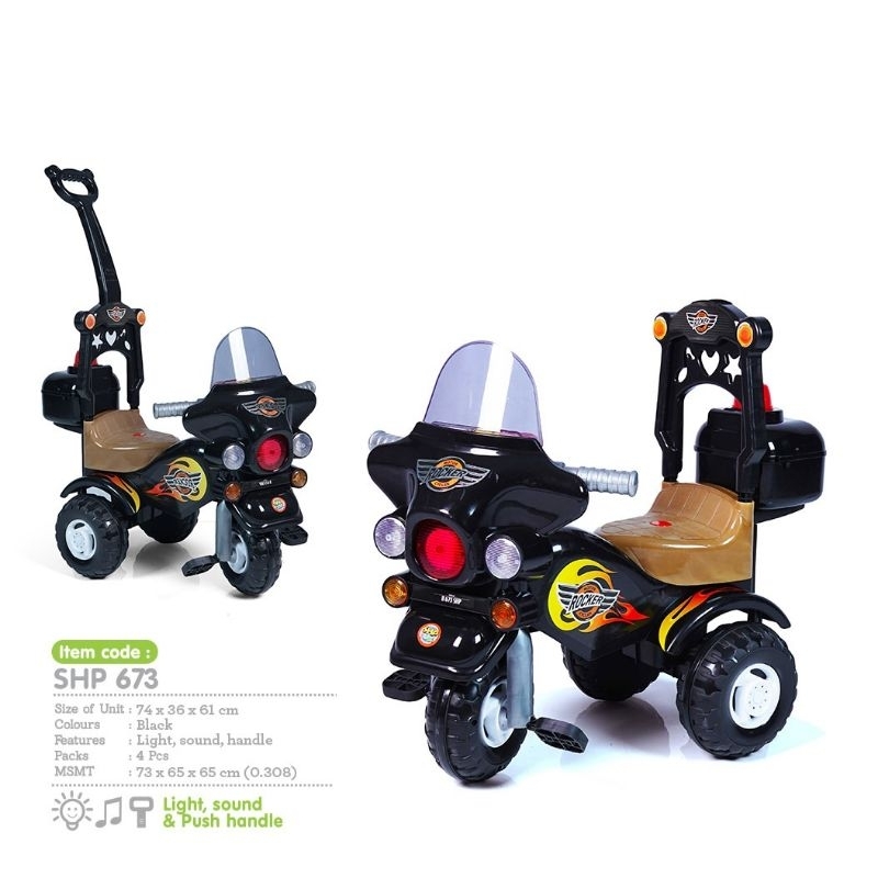 Jual SHP 673 ROKER SEPEDA MOTOR DORONG / SEPEDA MOTOR BISA DI DUDUKI ...