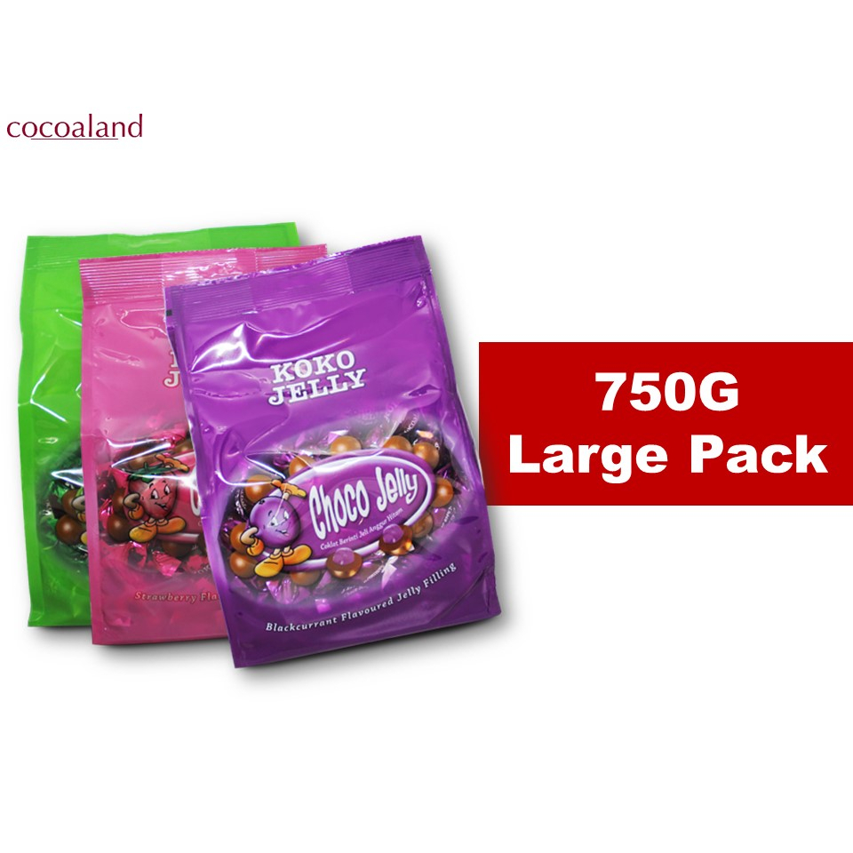 Jual Koko Jelly Choco Jelly Chocolate Ball 720G Blackcurrant Strawberry ...