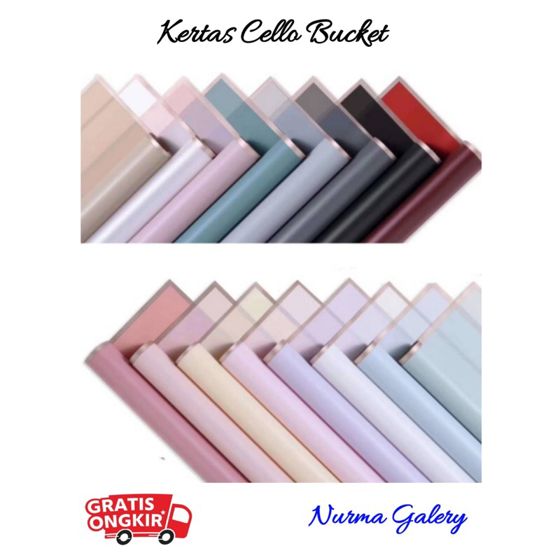 Jual Kertas Cello ~ Kertas bucket ~ Kertas buat buket murah || Nurma ...