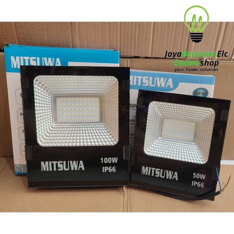 Jual LAMPU LED SOROT/LAMPU TEMBAK FLOOD LIGHT 10w 20w 30w 50w 100w PUTIH MITSUWA | Shopee Indonesia