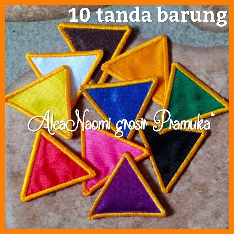 Jual Tanda Barung Pramuka siaga bordir 10 warna tanda Barung bordir bed ...