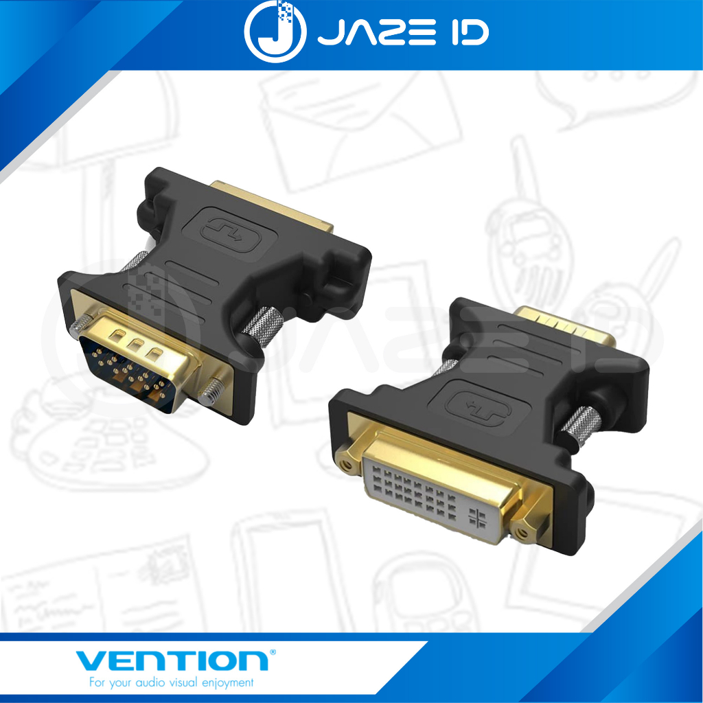 Jual Vention Adapter Converter DVI Female to VGA Male Monitor Komputer ...