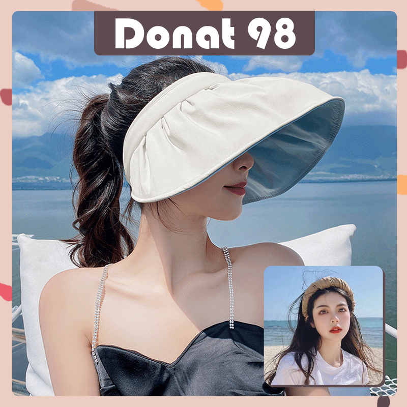 Jual [COD] Topi Bando Lipat 2 IN 1 Topi Pantai Musim Panas Wanita ...