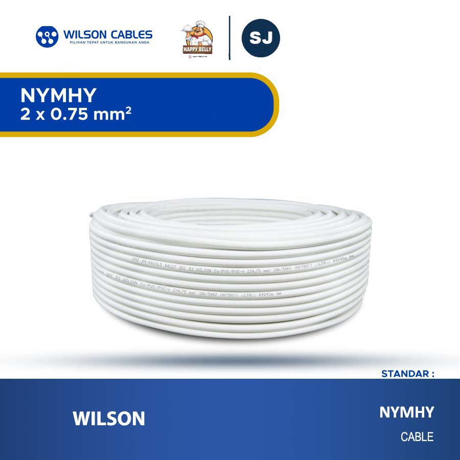Jual Kabel Listrik Tembaga / NYMHY 2 X 0.75 mm2 / 1 Meter | Wilson Cable | Shopee Indonesia