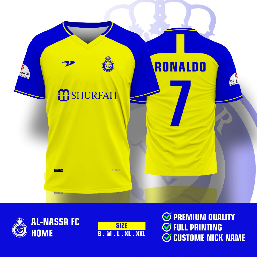 Jual JERSEY RONALDO AL NASSR SHURFAH CLUB BOLA | Shopee Indonesia