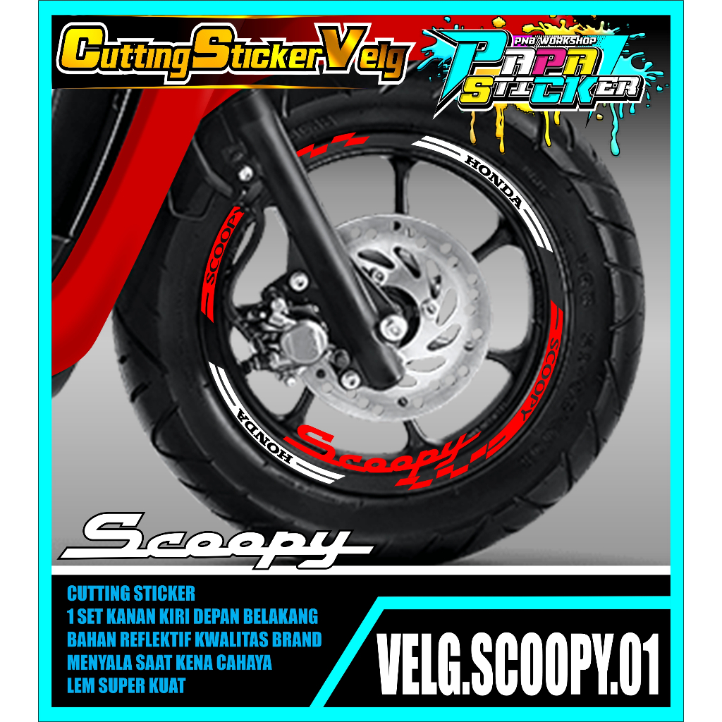 Jual STIKER VELG SCOOPY CUTTING STICKER VELG HONDA SCOOPY CUTTING ...