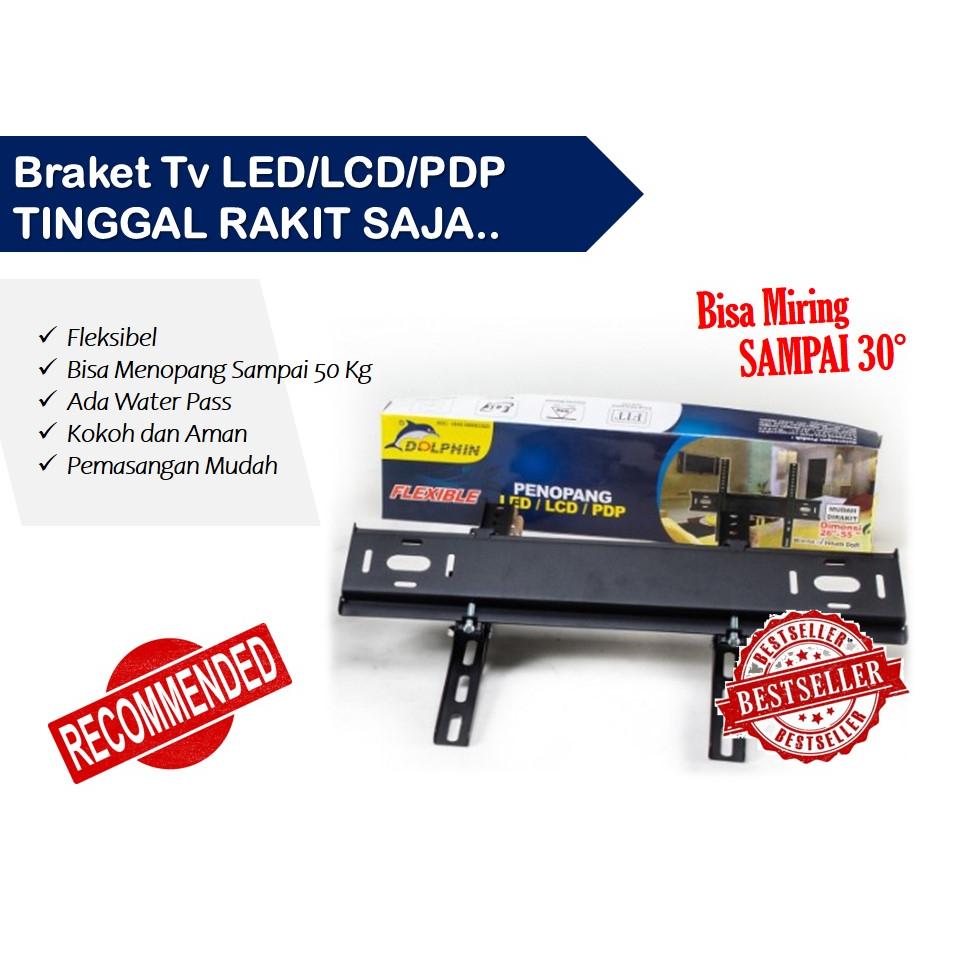 Jual Bracket Tv Yang Nunduk Tempel Dinding Tembok Kuat Bracket Tv ...