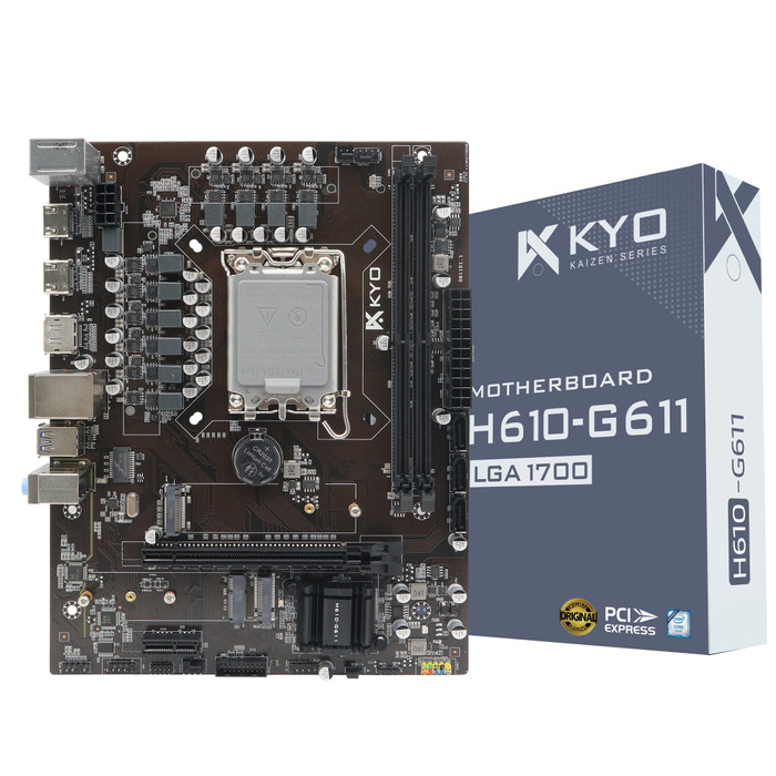 Jual Motherboard KYO KAIZEN H610 Socket LGA 1700 DDR4 Mobo H610 INTEL ...