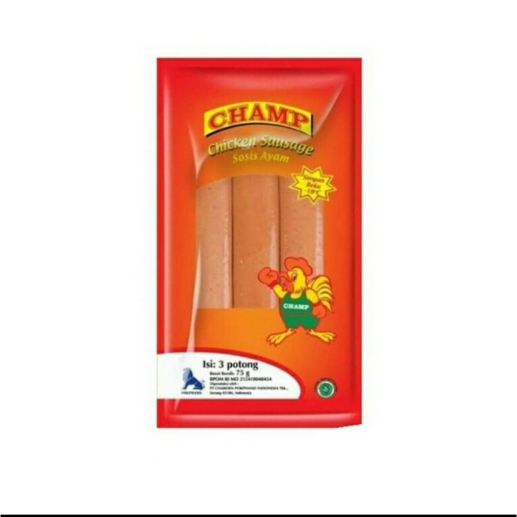 Jual CHAMP SOSIS AYAM 75GR (ISI 3 PCS) | Shopee Indonesia