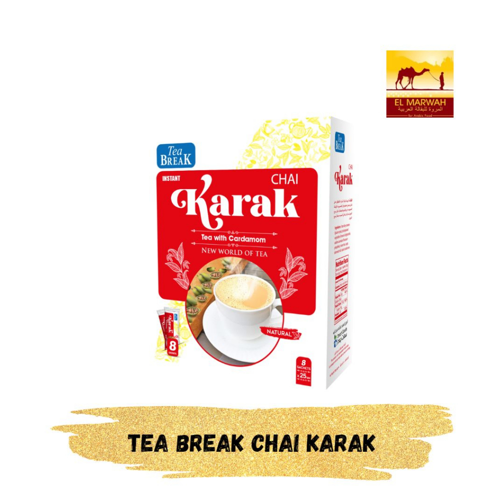Jual Teh Karak Tea Break Chai Karak Teh Asli Arab Dengan Kapulaga 200g ...
