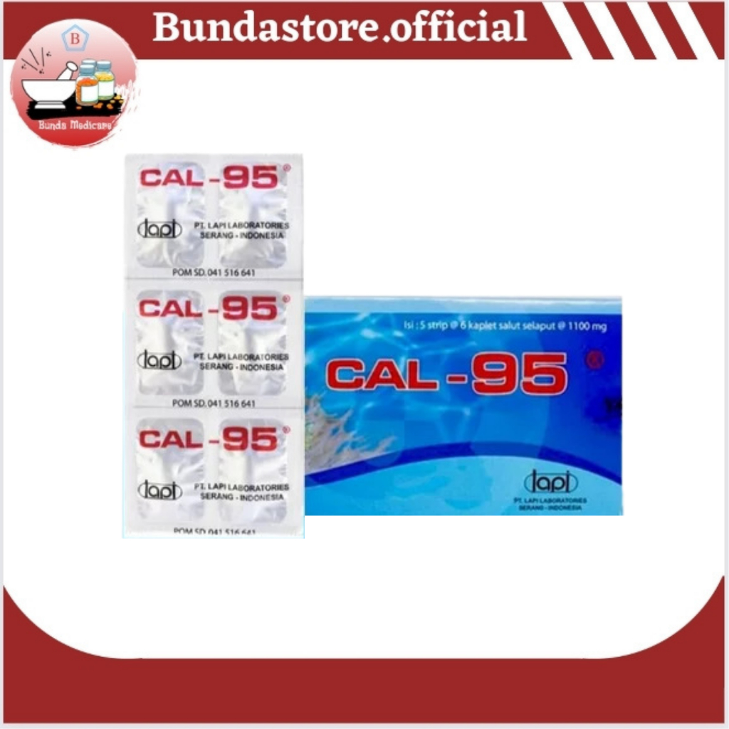 Jual Cal 95 Tablet Suplemen Kesehatan/ Multivitamin dan Mineral l 1 ...