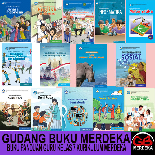 Jual Buku Panduan Guru Kurikulum Merdeka K21 K22 Kelas 7/ VII SMP/MTs Pelajaran Matematika,Bhs ...