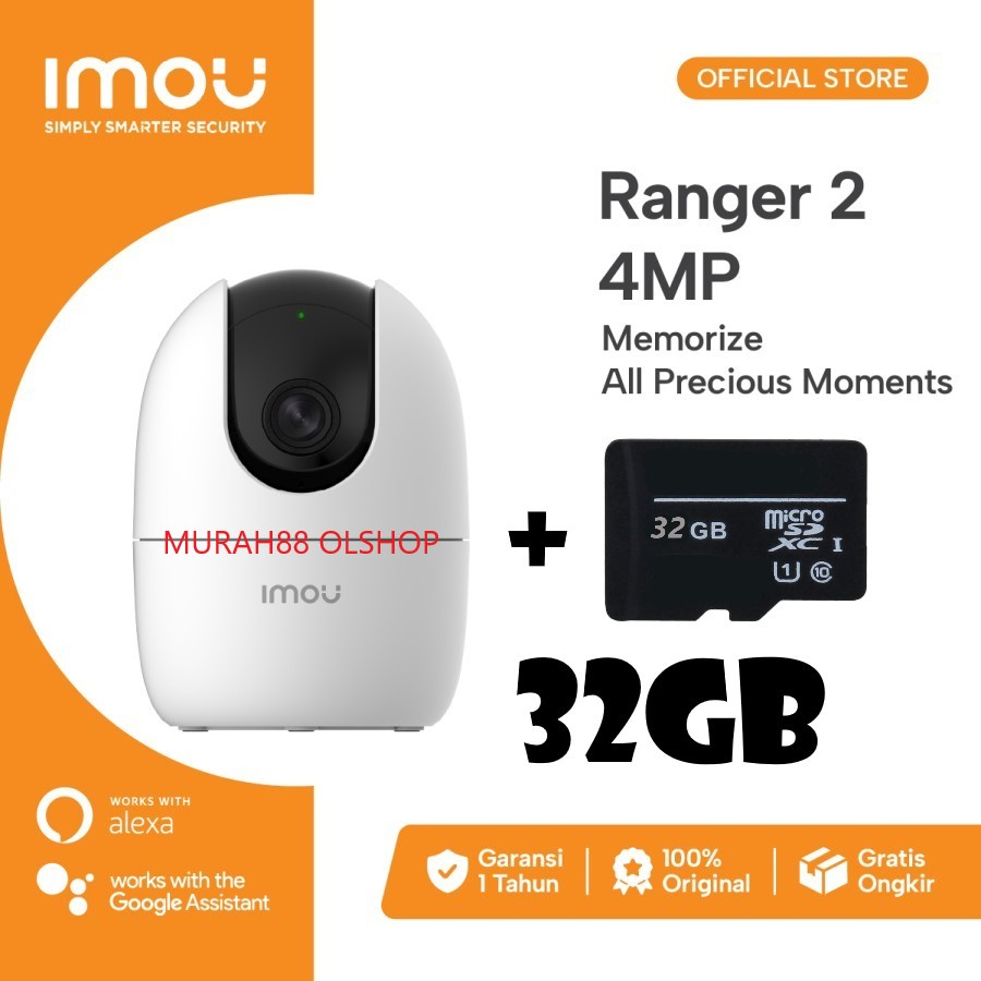 Jual IP Camera CCTV Wi-Fi Indoor IMOU Ranger S2 Smart Tracking H.265 ...