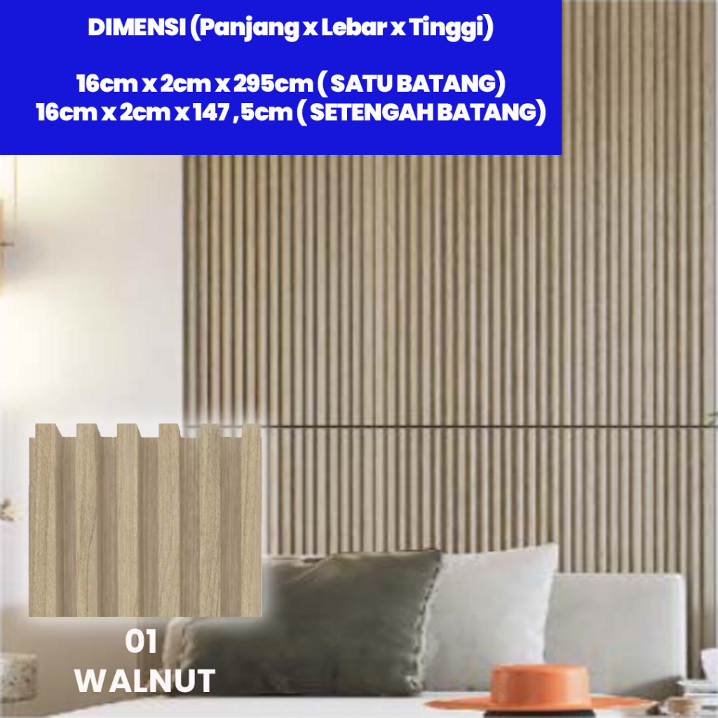 Jual Wood Panel WPC / Wall Panel PVC / Woodpanel Wallpanel Kisi Kisi ...