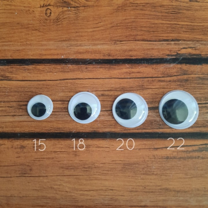 Jual Google eyes Mata-mataan mata Boneka 15mm 18mm 20mm 22mm | Shopee ...