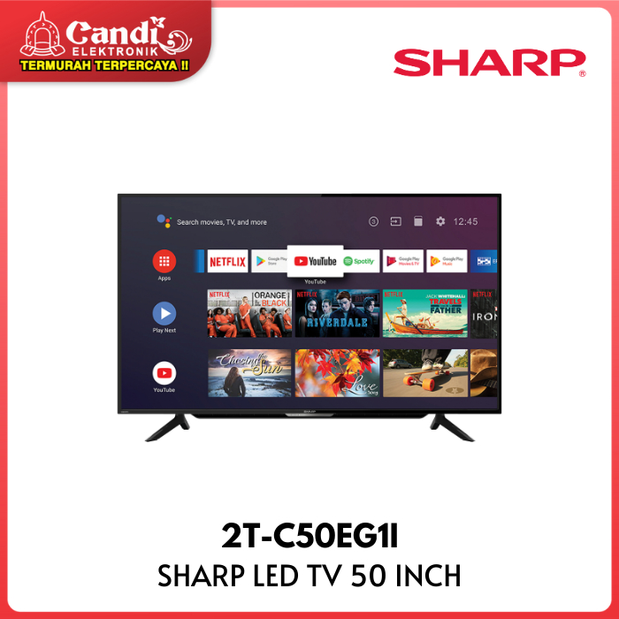 Jual SHARP LED FHD ANDROID SMART DVB-T2 TV 50 INCH 2T-C50EG1I | Shopee Indonesia