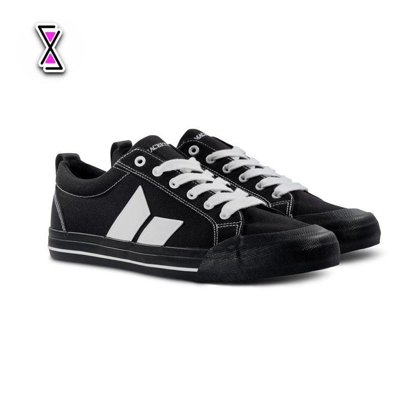 Jual Sepatu Macbeth Global Eliot Black White Original Resmi | Shopee Indonesia