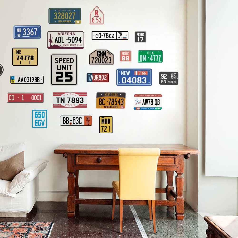 Jual poster plat besi pajangan dinding 40 cm x 10 cm hiasan kamar cafe ...