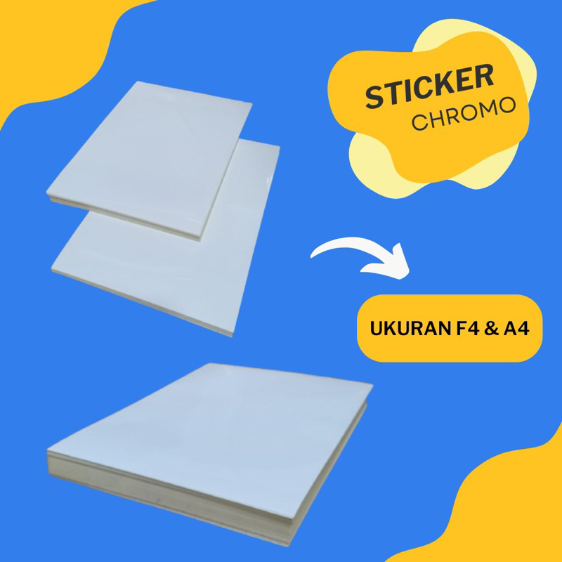 Jual Kertas Sticker Kromo Stiker Chromo Glossy Lintec | Shopee Indonesia