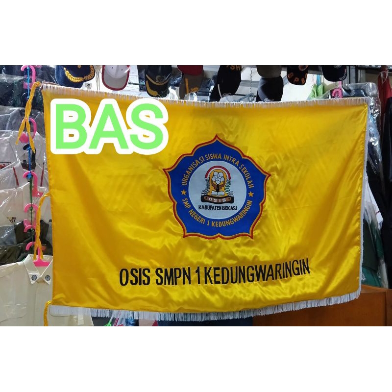 Jual BENDERA PETAKA OSIS SMPN/BENDERA CUSTOM/BENDERA BORDIR/BENDERA ...