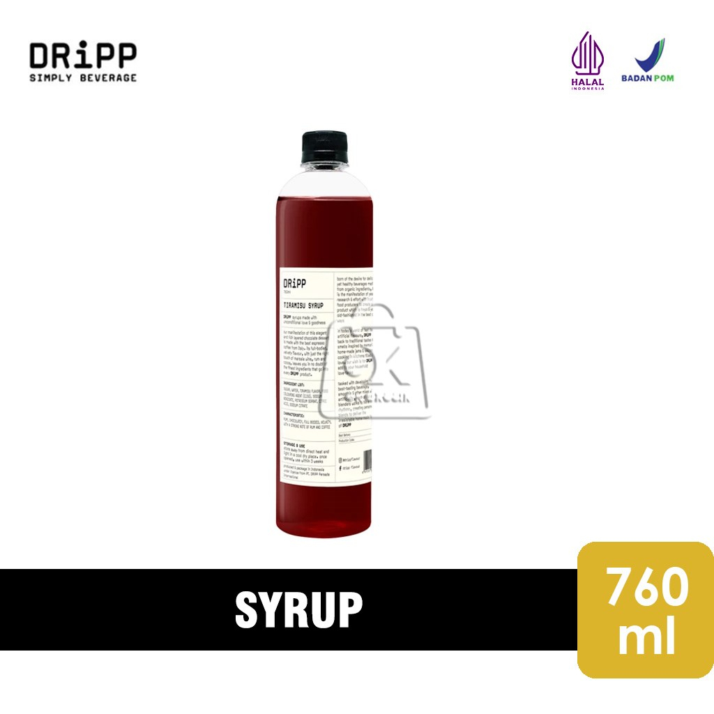 Jual DRiPP Syrup All Variant / Sirup Minuman Cafe (Botol 760ml ...