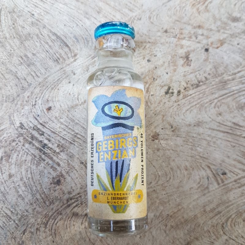 Jual Original jadul vintage miniatur botol mini minuman Gebirgs Enzian ...