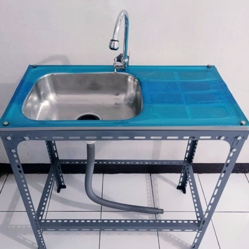 Jual (COD)Paket Lengkap Kitchen Sink Stainles/Bak Cuci Piring/Wastafel ...
