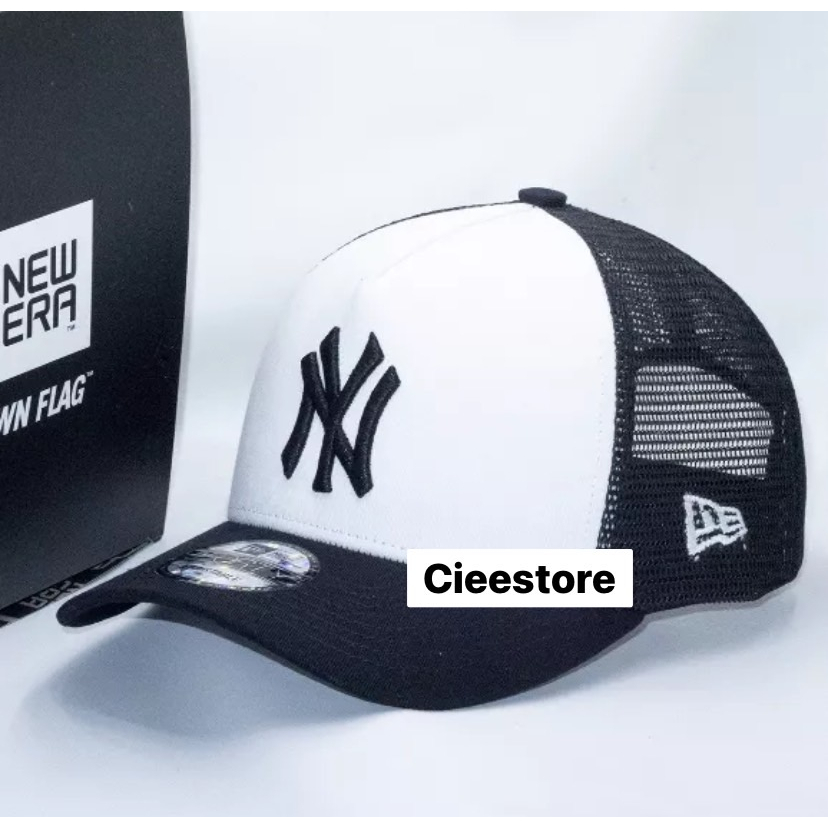 Jual TOPI BASEBALL MLB NY TRUCKER ORIGINAL WHITE BLACK CAPS | Shopee ...