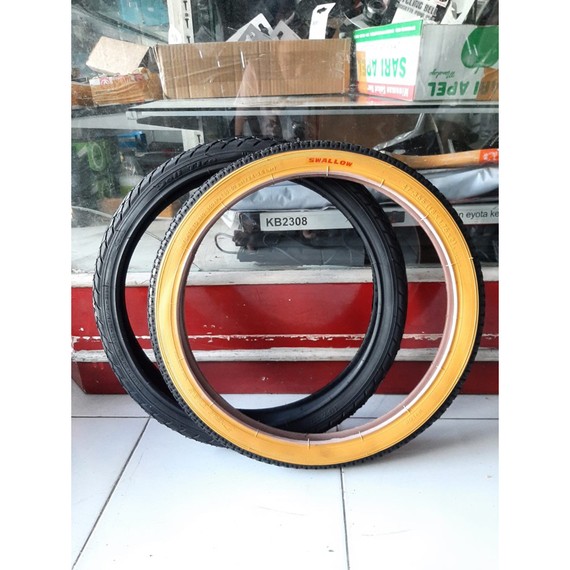 Jual Ban Luar Sepeda 18 x 1.75 Sepeda Mini BMX Lipat. SWALLOW DELI TIRE | Shopee Indonesia