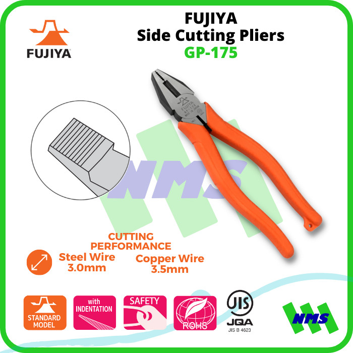 Jual Tang Potong Baja Side Cutting Pliers 7 Inch 175mm GP-175 FUJIYA | Shopee Indonesia