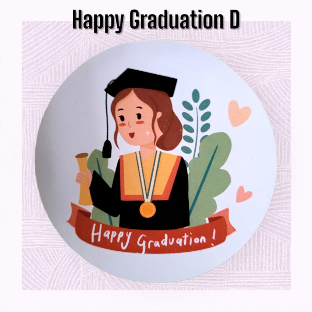 Jual (10pcs) Hang Tag Happy Graduation Wisuda Kelulusan Sekolah ...